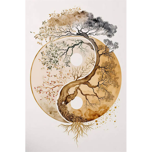 Горячая продажа в сфере внешней торговли, абстрактное дерево, богемный стиль, украшение для дома, картина на холсте,