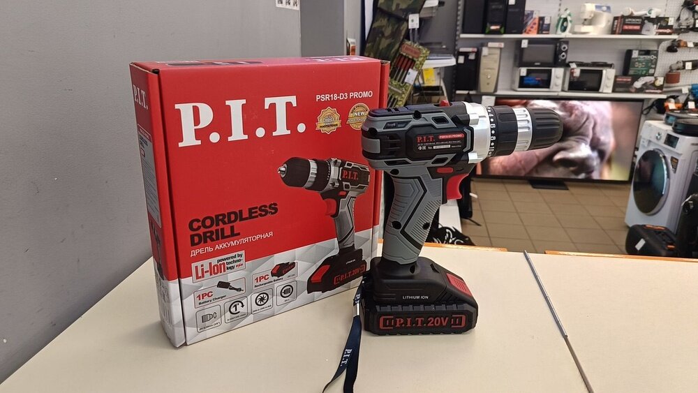 Дрель-шуруповерт P. I. T. PSR18-D3, б/у, уценка