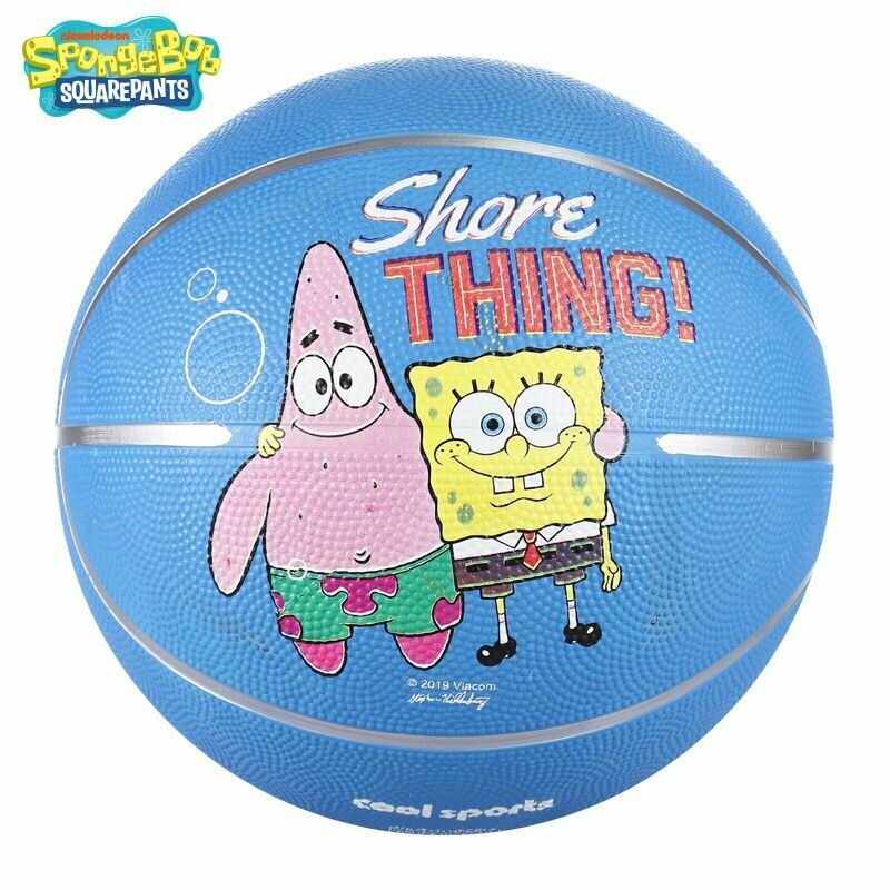Официальный баскетбольный мяч SpongeBob SquarePants размер 3 размер 5 для детей, детский сад, тренировочный баскетбол для детей, для использования в помещении и на улице