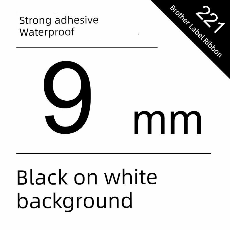 Совместимая лента для этикетировочных принтеров Brother Lingfeng, 12 мм, 6, 9, 18, 36 мм, TZe-231, 631PT-D210/E115,
