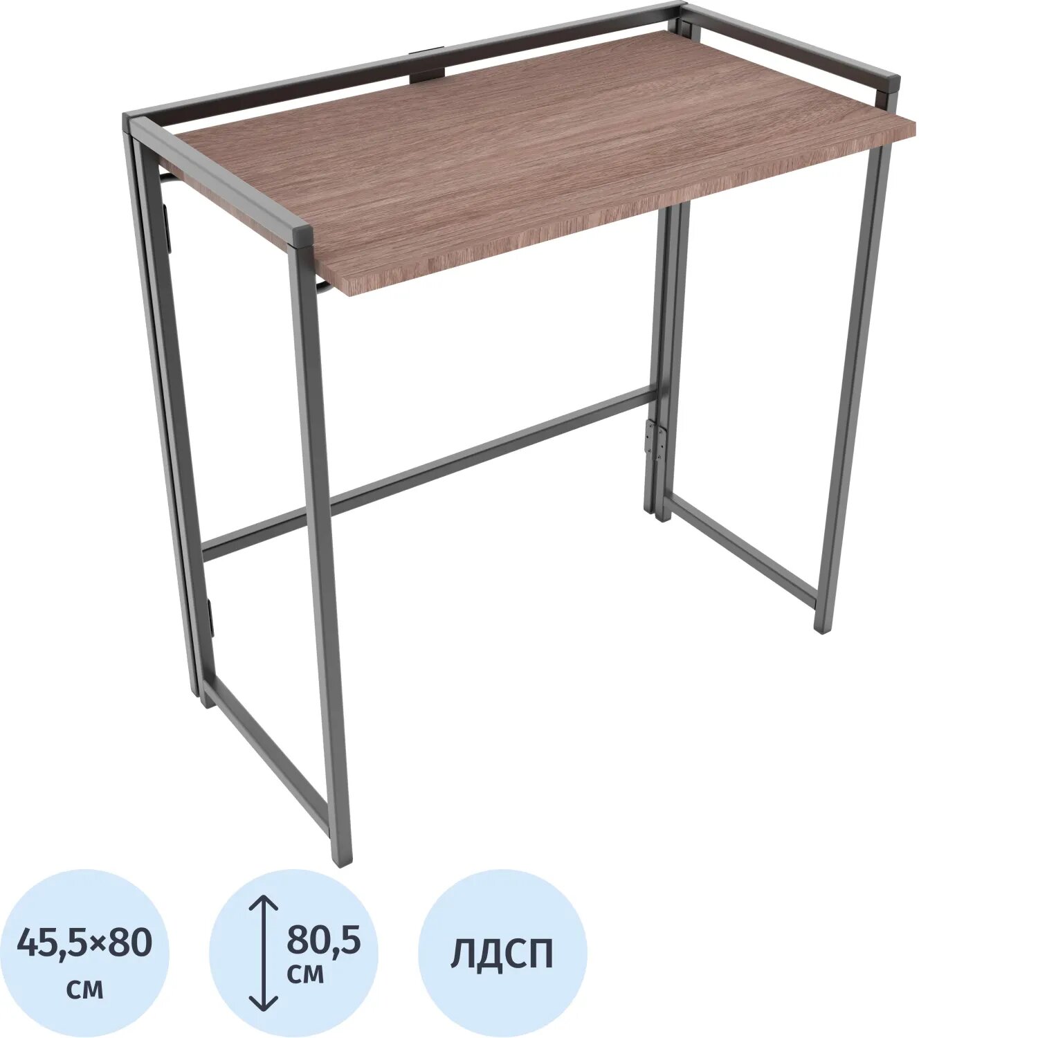 Стол компьютерный TI_СолТи Лофт СЛКС-1, темный ясень шимо