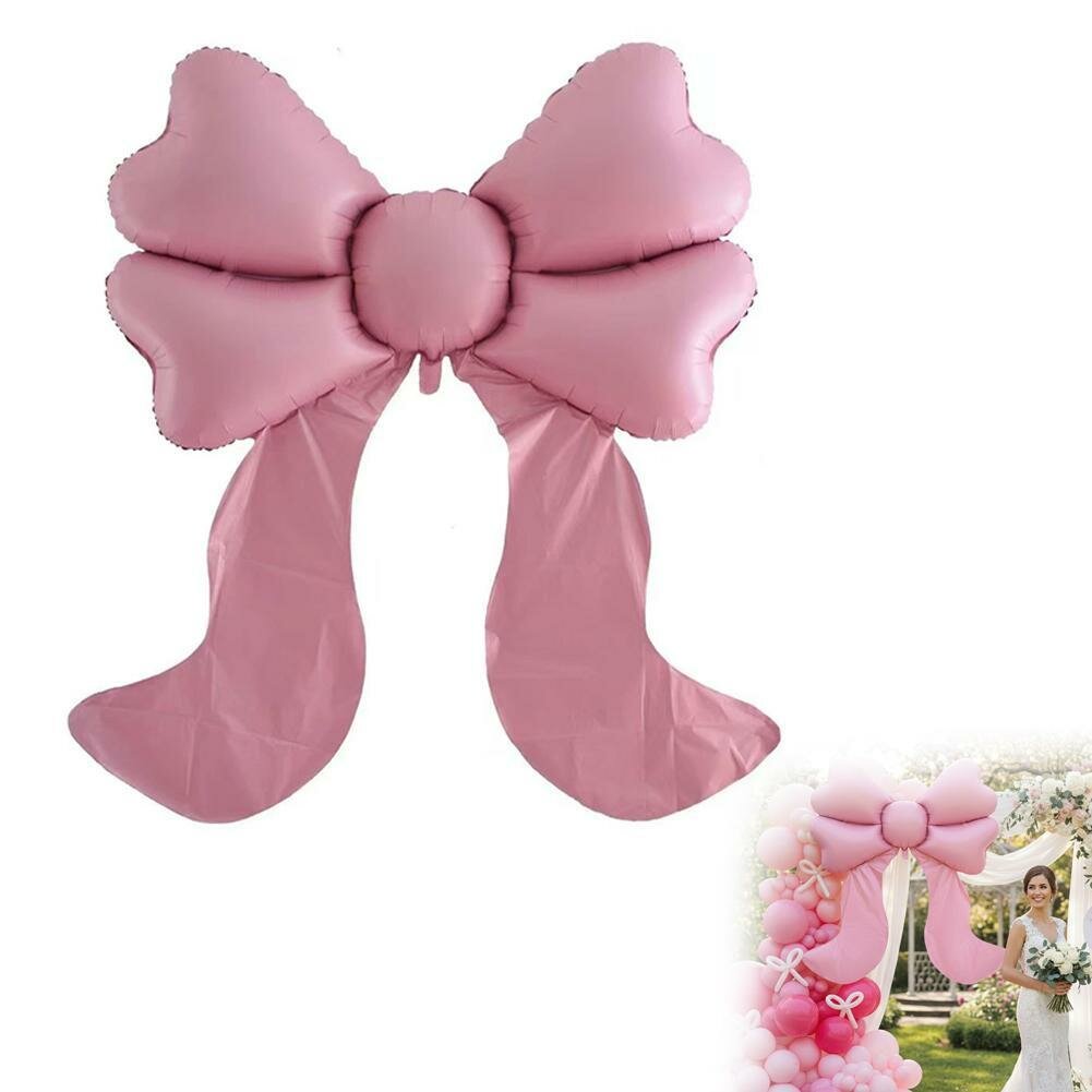 Oversized Bow Balloon Decorations For Birthday Parties, Valentine's Day Parties, Wedding Photo E7Q5