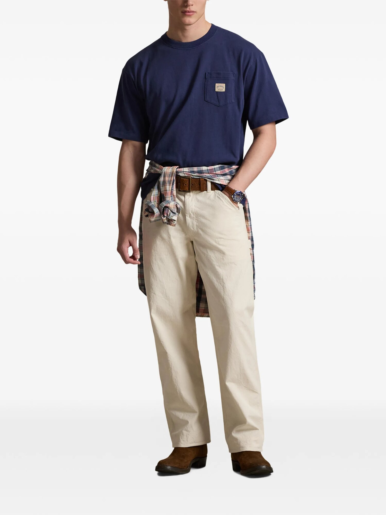 Футболка Polo Ralph Lauren, размер XL, cиний — фото 1