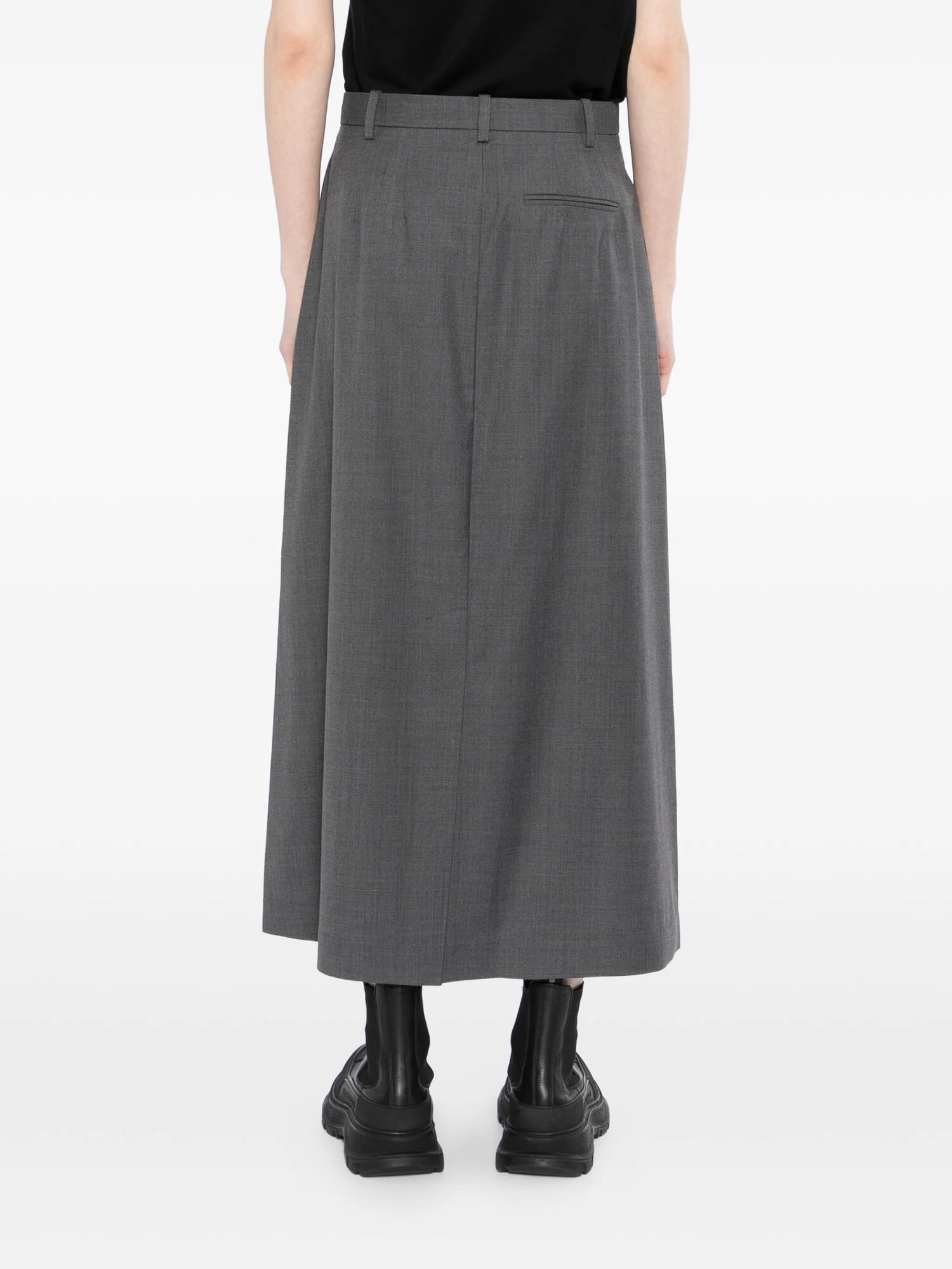 Юбка JNBY A-line maxi skirt, размер XL, grey — фото 1