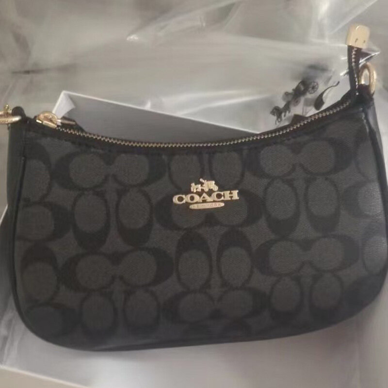 Новая женская сумка Coach C-brand Teri с классической монограммой, модная сумка на одно плечо, сумка-кроссбоди в стиле маджонг.