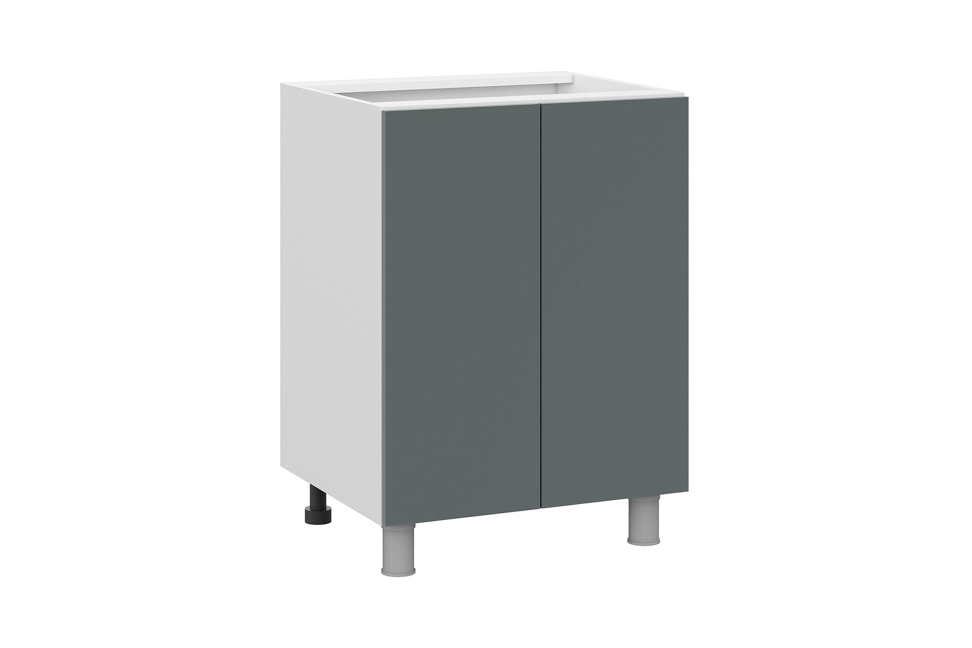 Кухонный шкаф нижний Нонтон Монора, 60х50х82 см, 1 дверца, белый / таежный лес