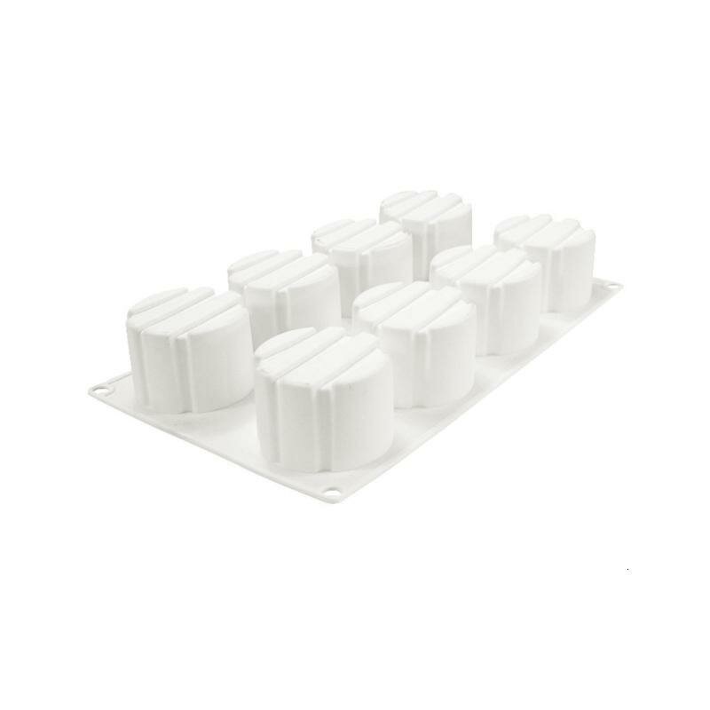 Силиконовые формы для выпечки, 8 отверстий, цилиндрические