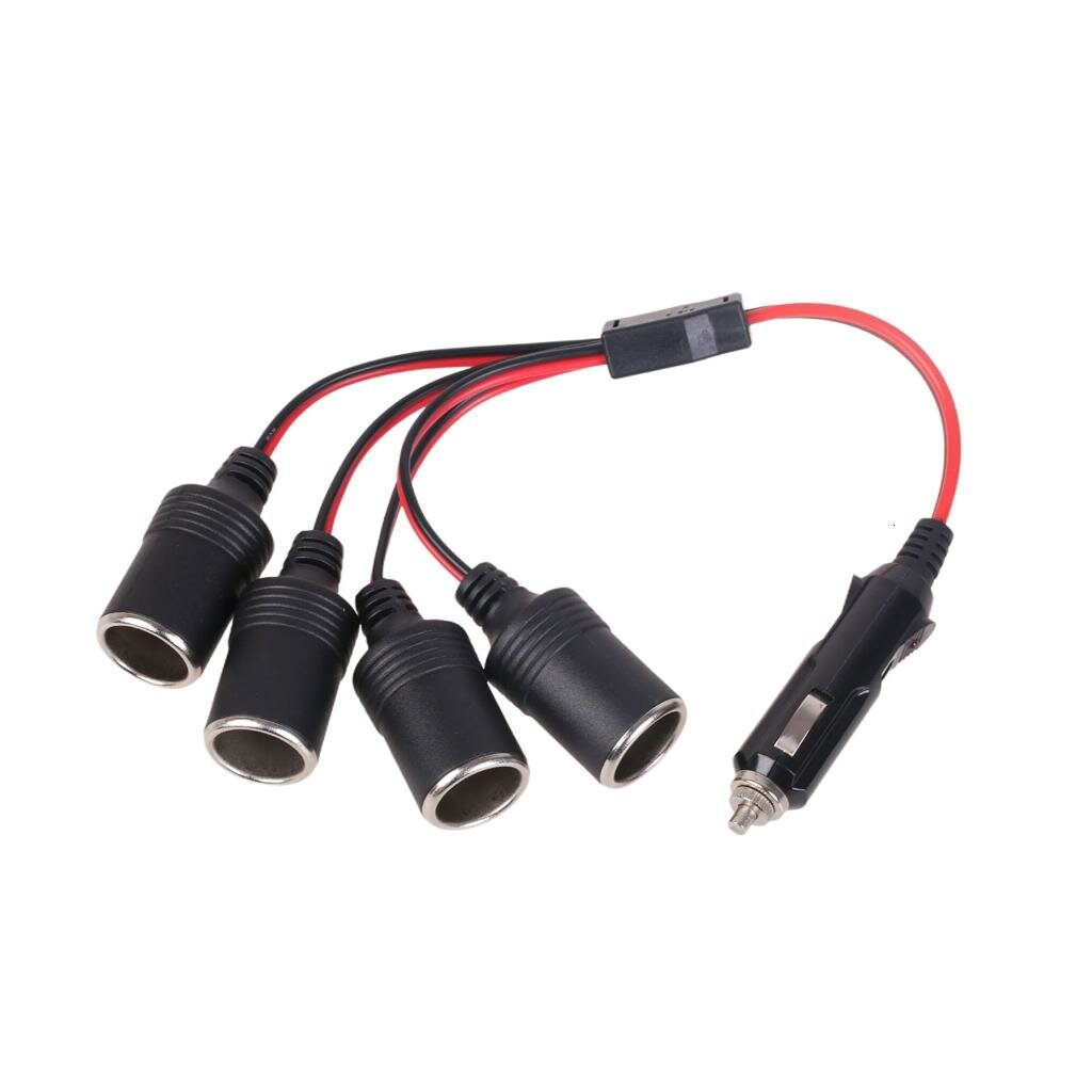 Автомобильный кабель питания 12–24 В, Один на четверых