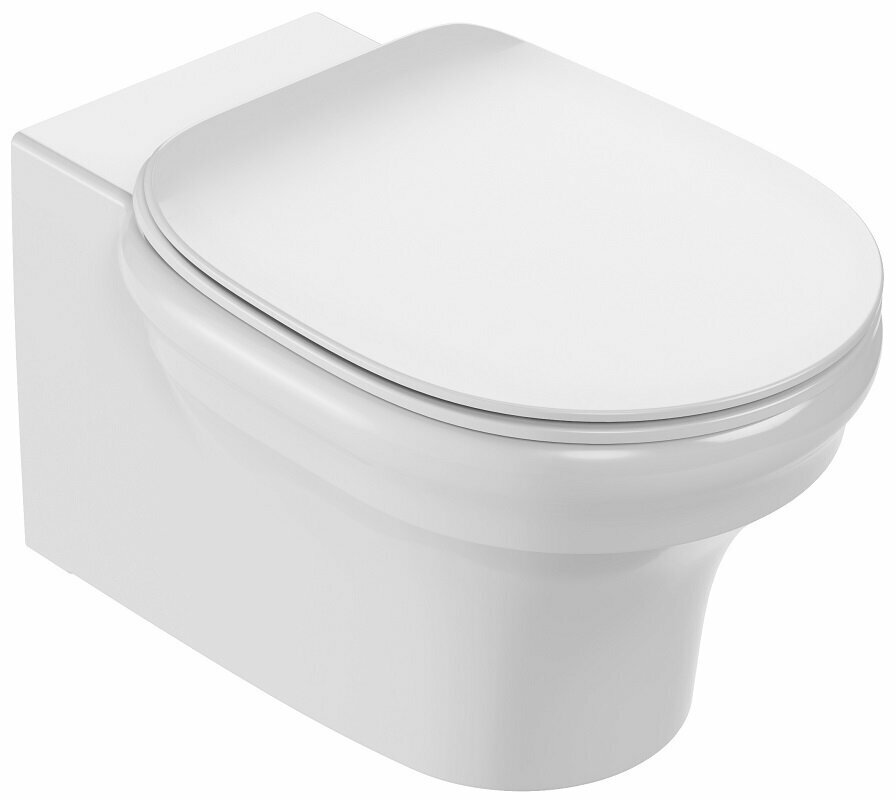 Унитаз подвесной Jacob Delafon Cleo 1889 EDZ102-0 безободковый, белый