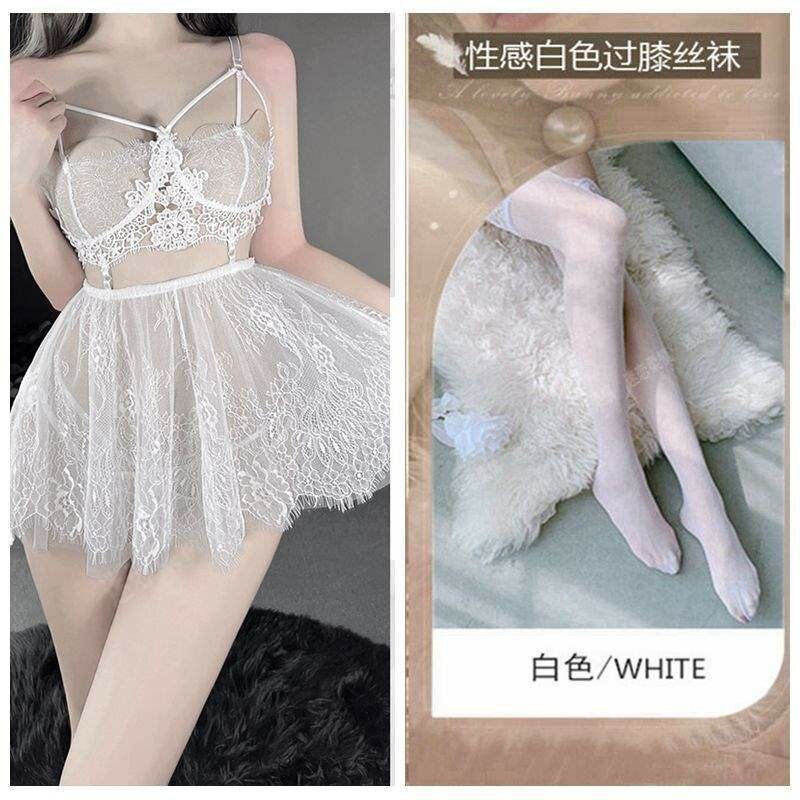 Сексуальное страстное облегающее ночное платье с вышивкой, ультракороткое, с открытым декольте, комплект нижнего белья с кружевной отделкой