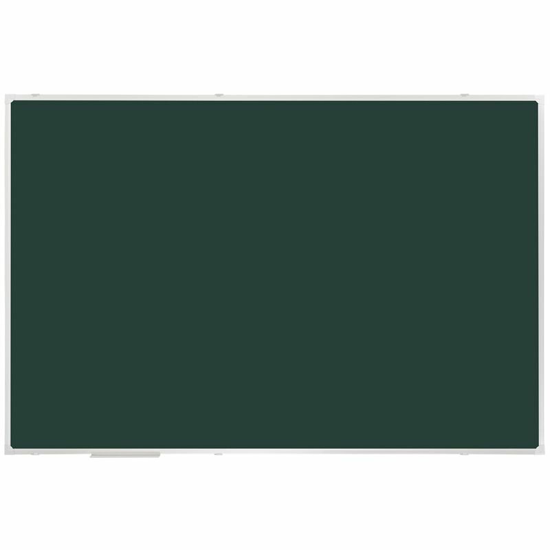 Доска магнитно-меловая OfficeSpace, 100*150см, алюминиевая рамка, полочка