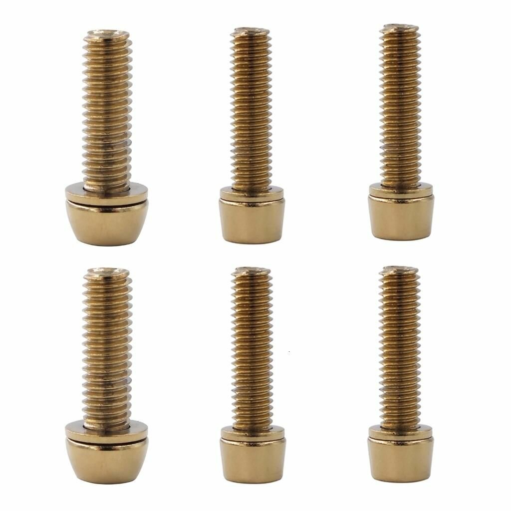 Болты для велосипедного выноса, - Золото 4 М5 и 2 М6