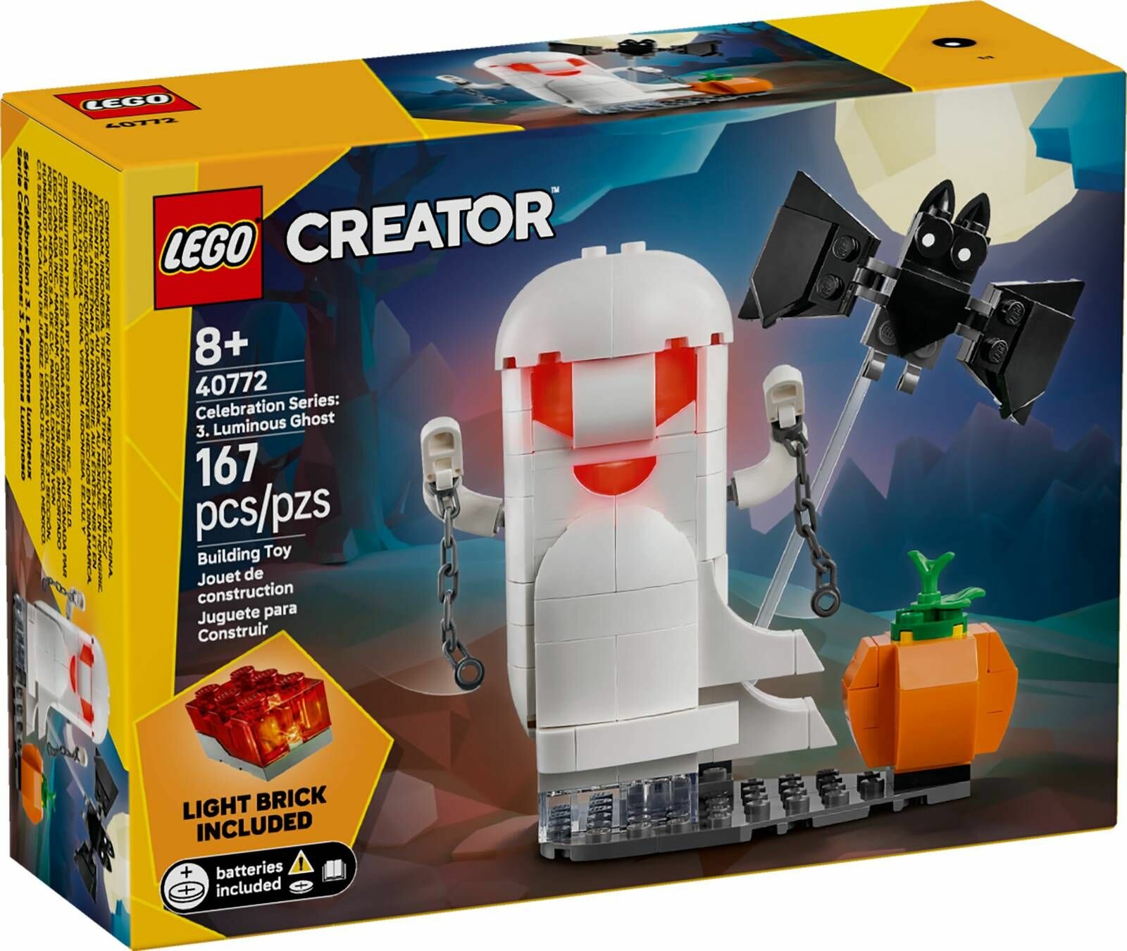 Конструктор LEGO Creator 40772 Светящийся призрак, 167 деталей.