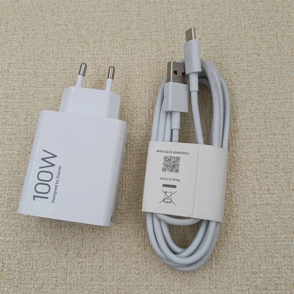 Оригинальное зарядное устройство Xiaomi Poco F8 X8 Pro 100 Вт с турбонаддувом и быстрой зарядкой, адаптер питания европейского стандарта 2/1,5 м, 6 А, кабель типа C Mi 17 Pro Redmi K90 ProMax EU and 2M cable