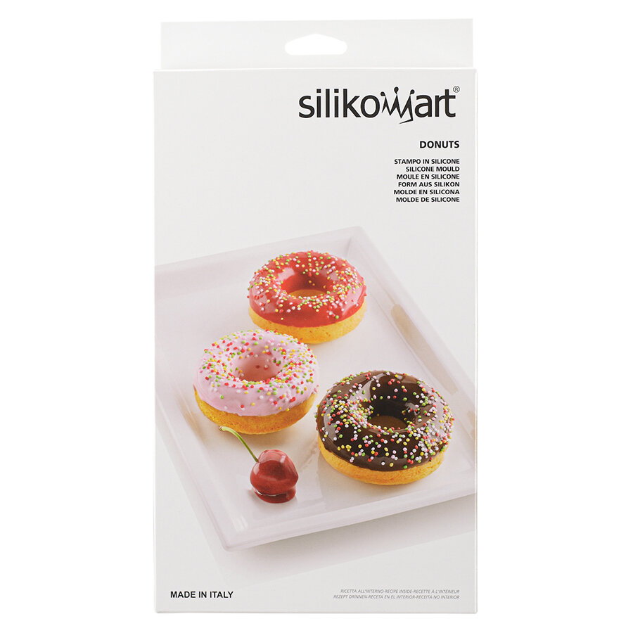 Форма для приготовления пончиков Silikomart donuts d7,5 см силиконовая
