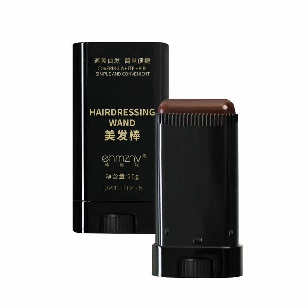 Одноразовый карандаш-краска для волос, временно закрашивает седину