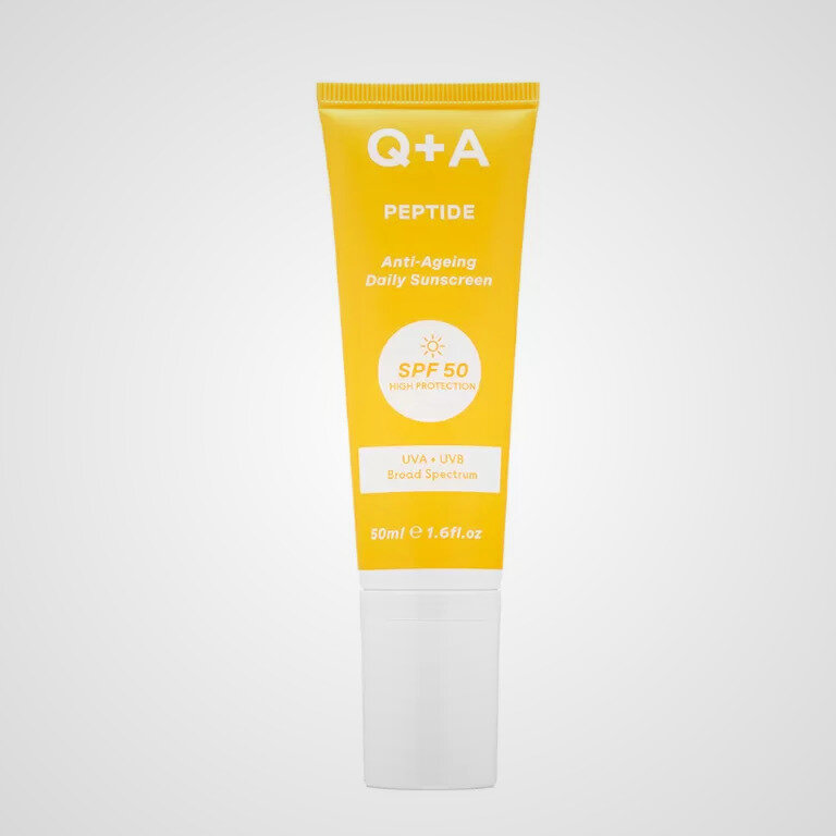 Солнцезащитный крем для лица Peptide SPF50 50 мл Q+A Peptide SPF50 Крем 50 мл