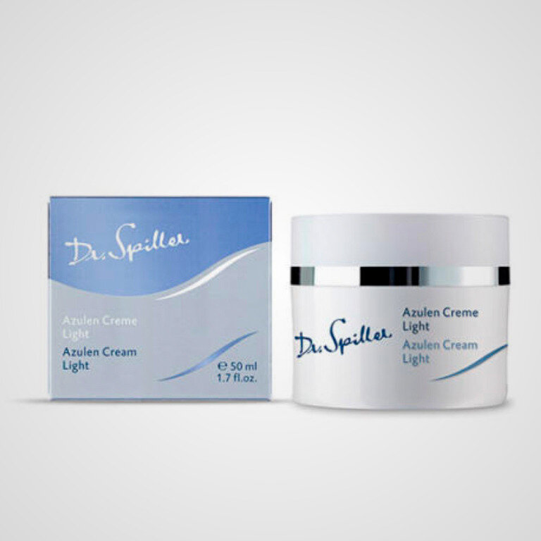 Лёгкий успокаивающий крем с азуленом для чувствительной кожи 50 мл DR SPILLER Azulen Cream Light Крем 50 мл