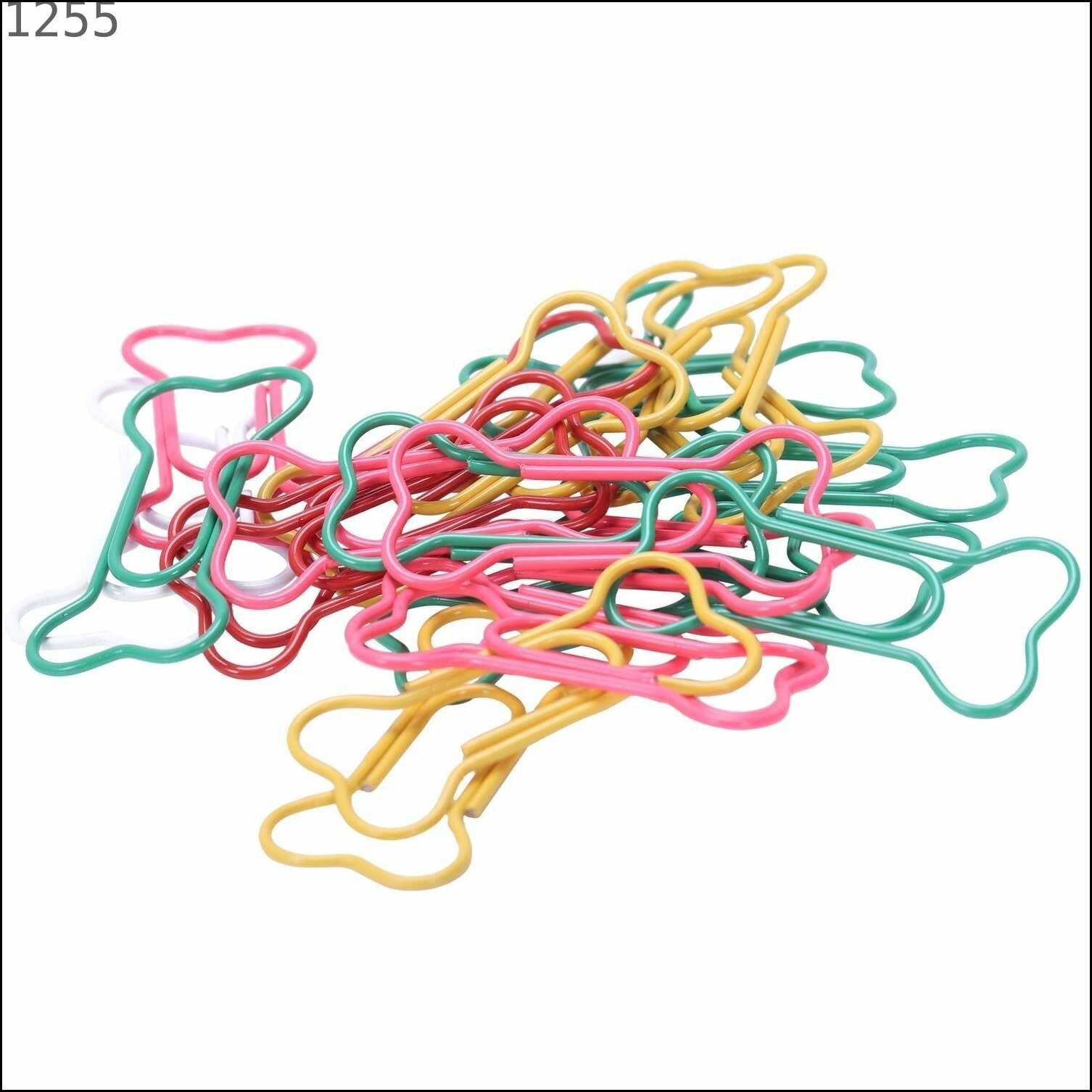 24 коробки из ПВХ кость металлические скрепки