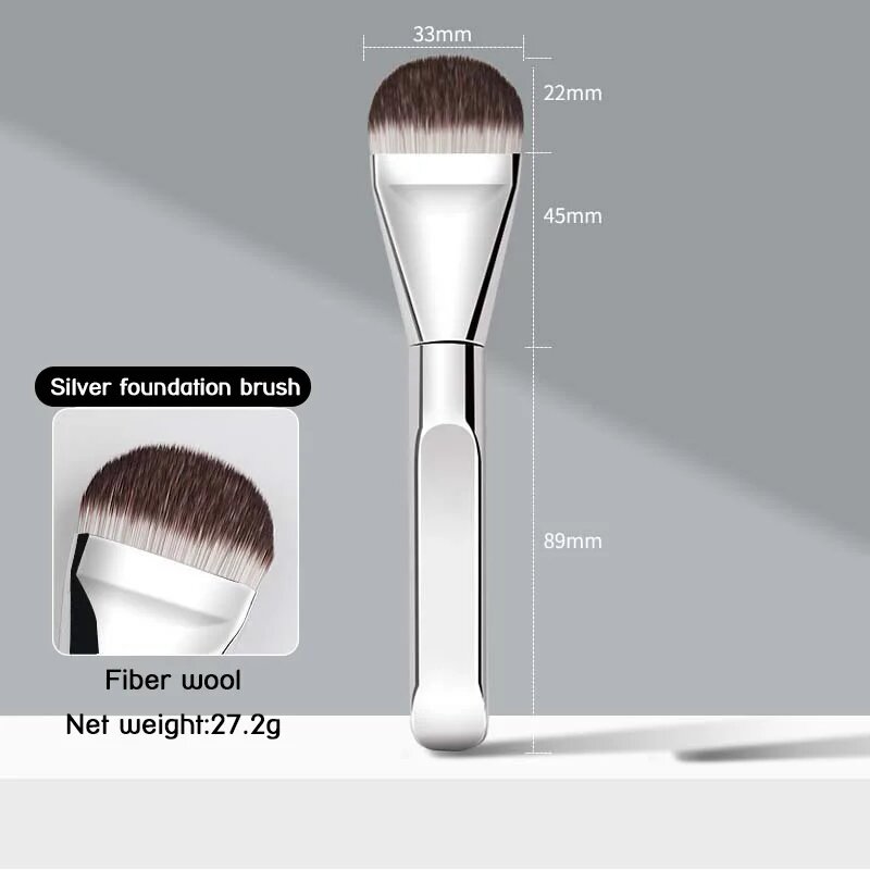 Кисть для тонального крема HMQ beauty Silver