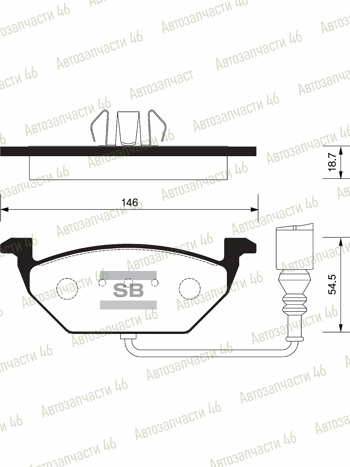 Колодки передние тормозные Фольксваген Поло Седан Polo Sedan c 10-15 Hi-Q
