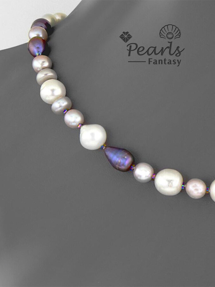 Бусы, жемчуг культивированный