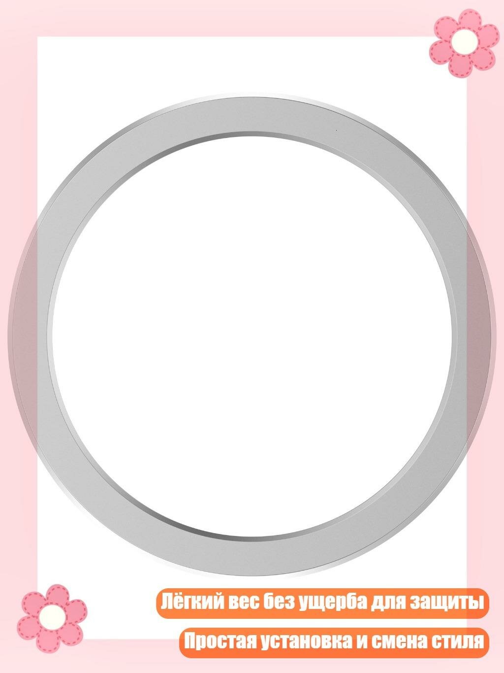 Защитный корпус с заклёпкой и стеклянной плёнкой для смарт-часов CMF Watch P2, Серебро - Прямой боковой фасон