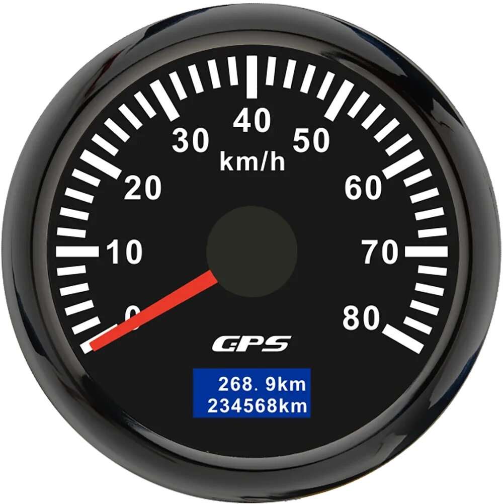 30/60/80/120/200 км/ч GPS-спидометр с GPS-антенной 52 мм измеритель скорости для автомобиля 80KMH-BN
