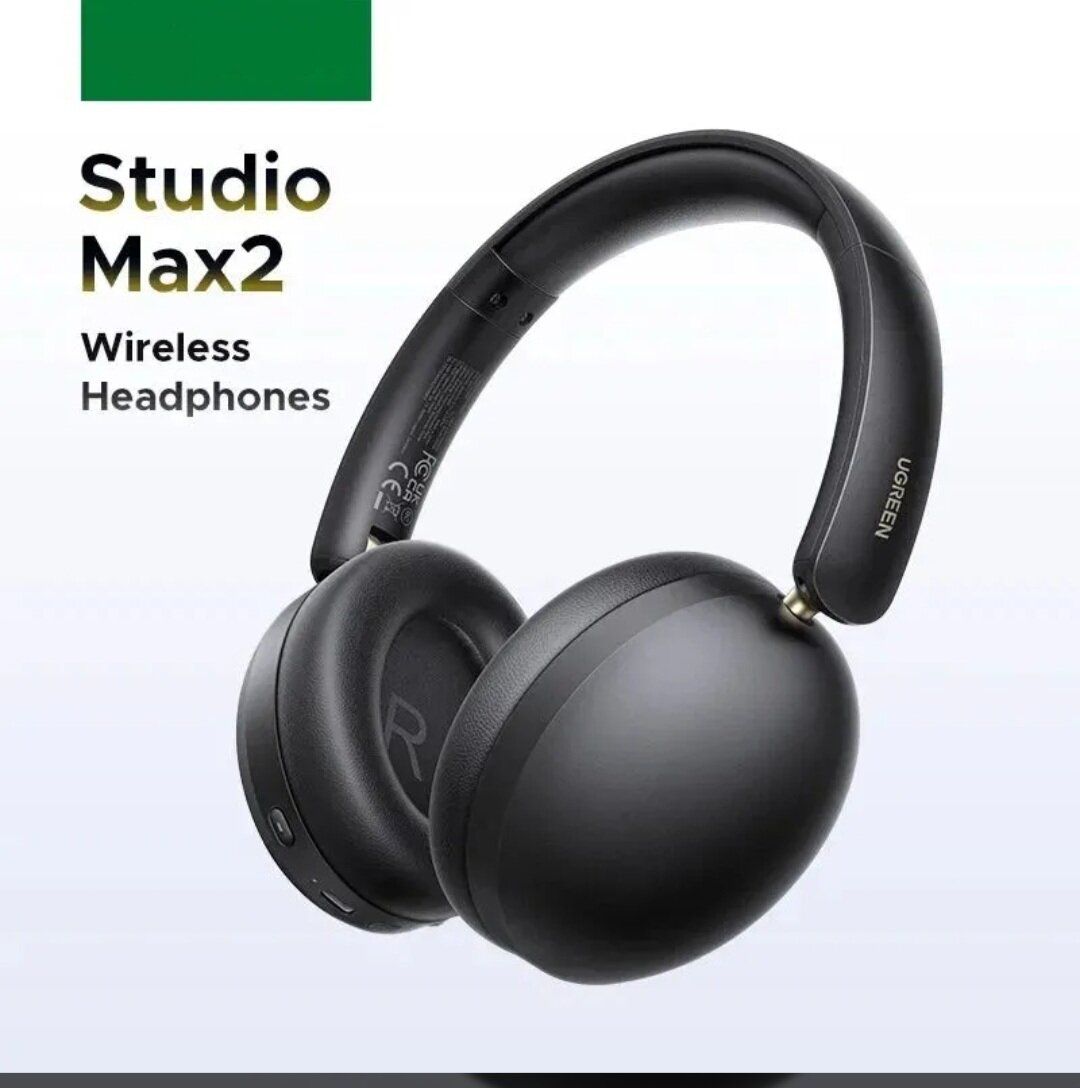 Беспроводные наушники Studio Max2 полноразмерные, черные, Bluetooth 5.4