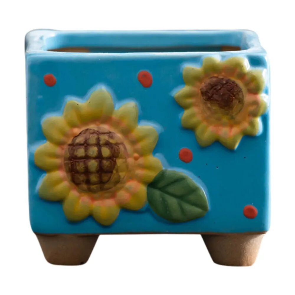 Вазон, 1 шт, цвет разноцветный