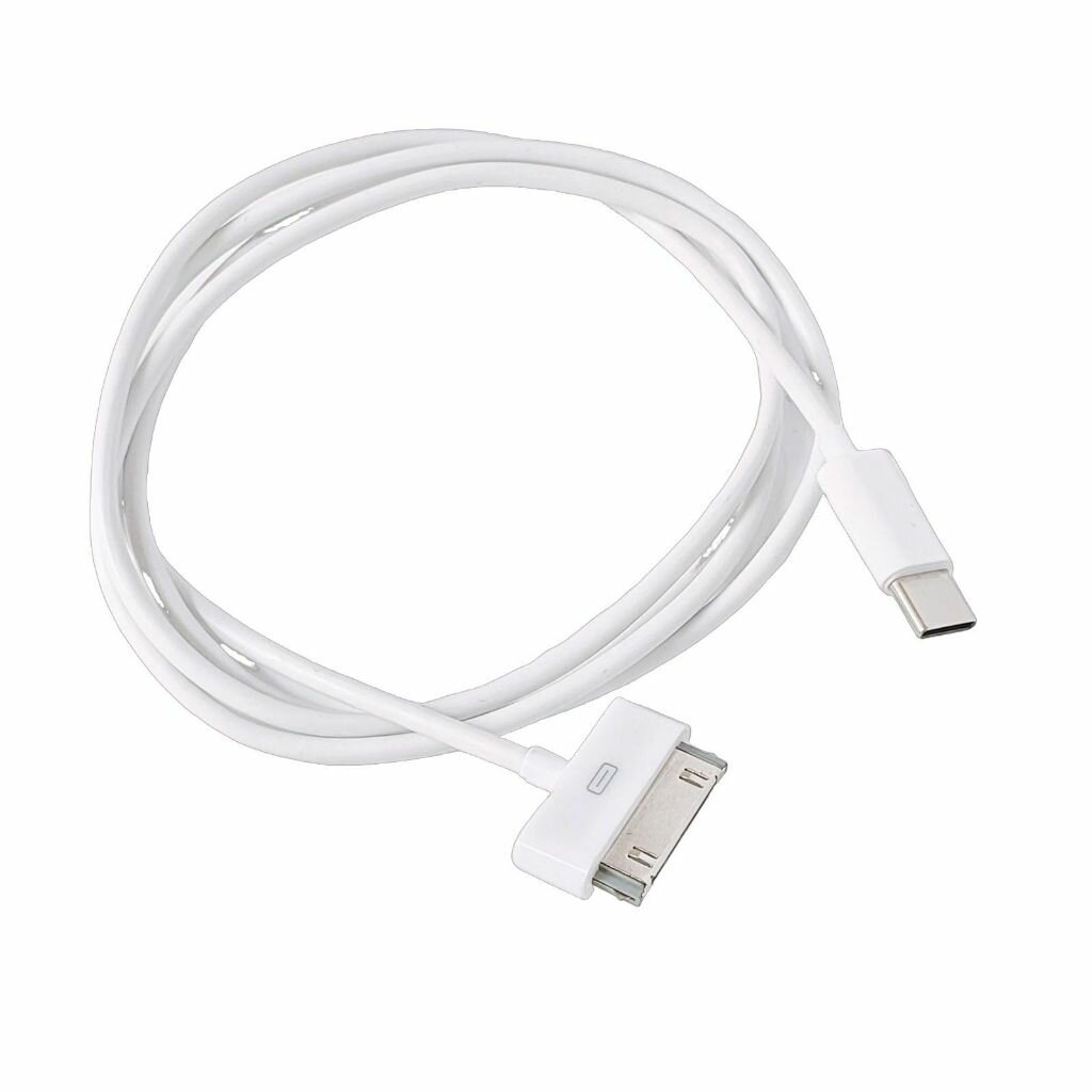 Кабель USB Type C к 30Pin для зарядки и синхронизации (Цвет товара: белый)