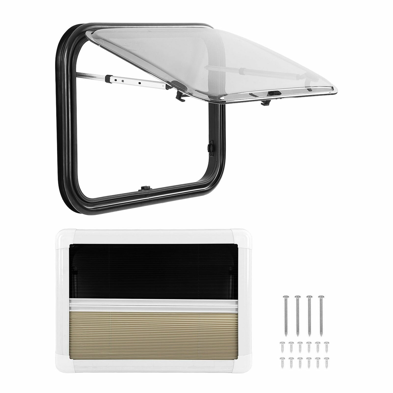 Окно с круглыми углами Push Pull для каравана, UV защита, водонепроницаемое, размер 730x530мм