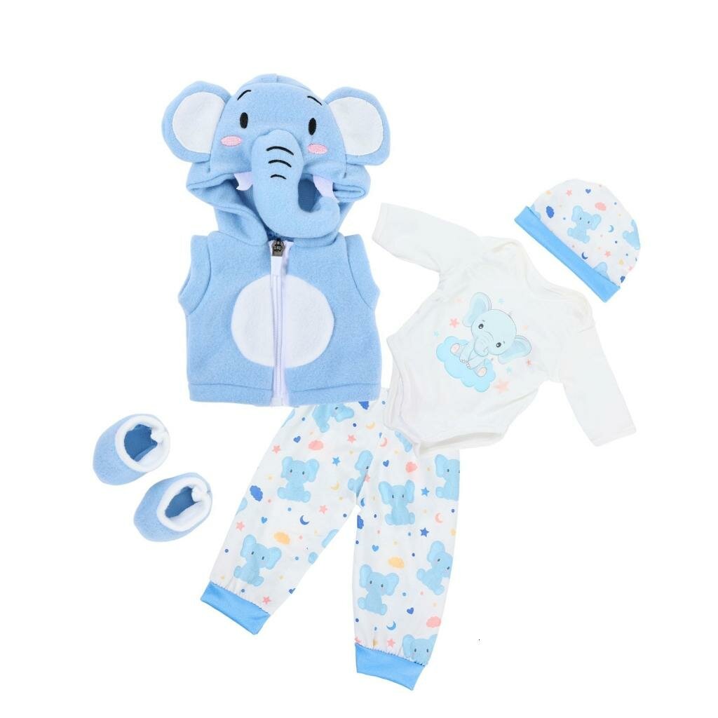 Зимний плюшевый костюм для куклы 45 см, 1041