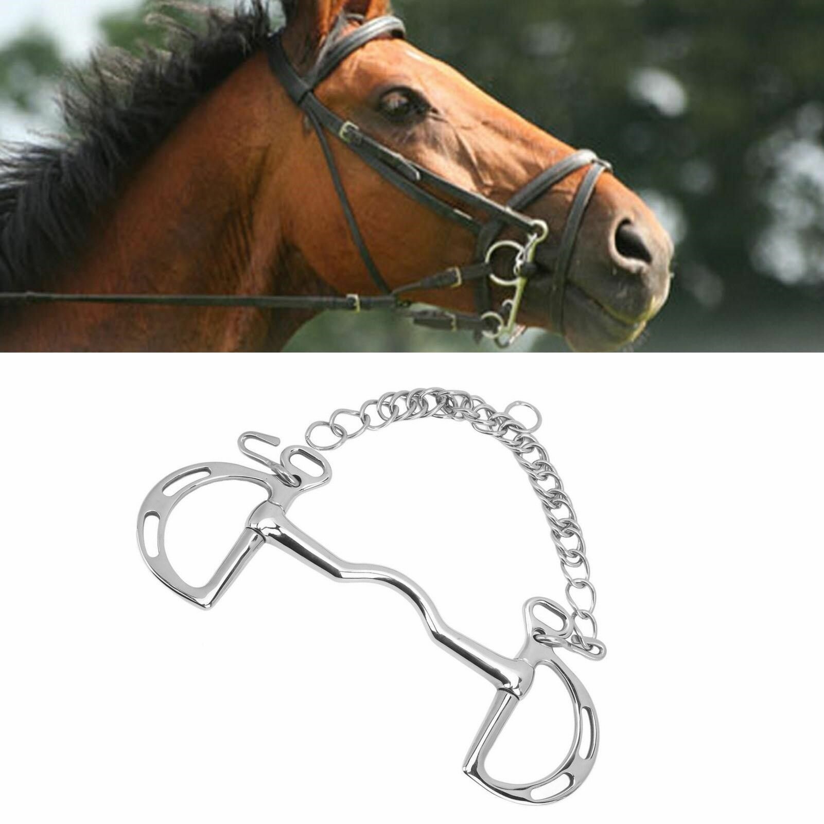 Трензель для лошади, длина 127mm, Изготовлен из нержавеющей стали