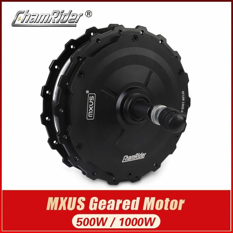 Мотор-колесо MTB XF19 48V 1000W ChamRider Электрический велосипед заднее колесо, Редукторный электромотор для заднего колеса под трещотку, Подшипник 208 мм