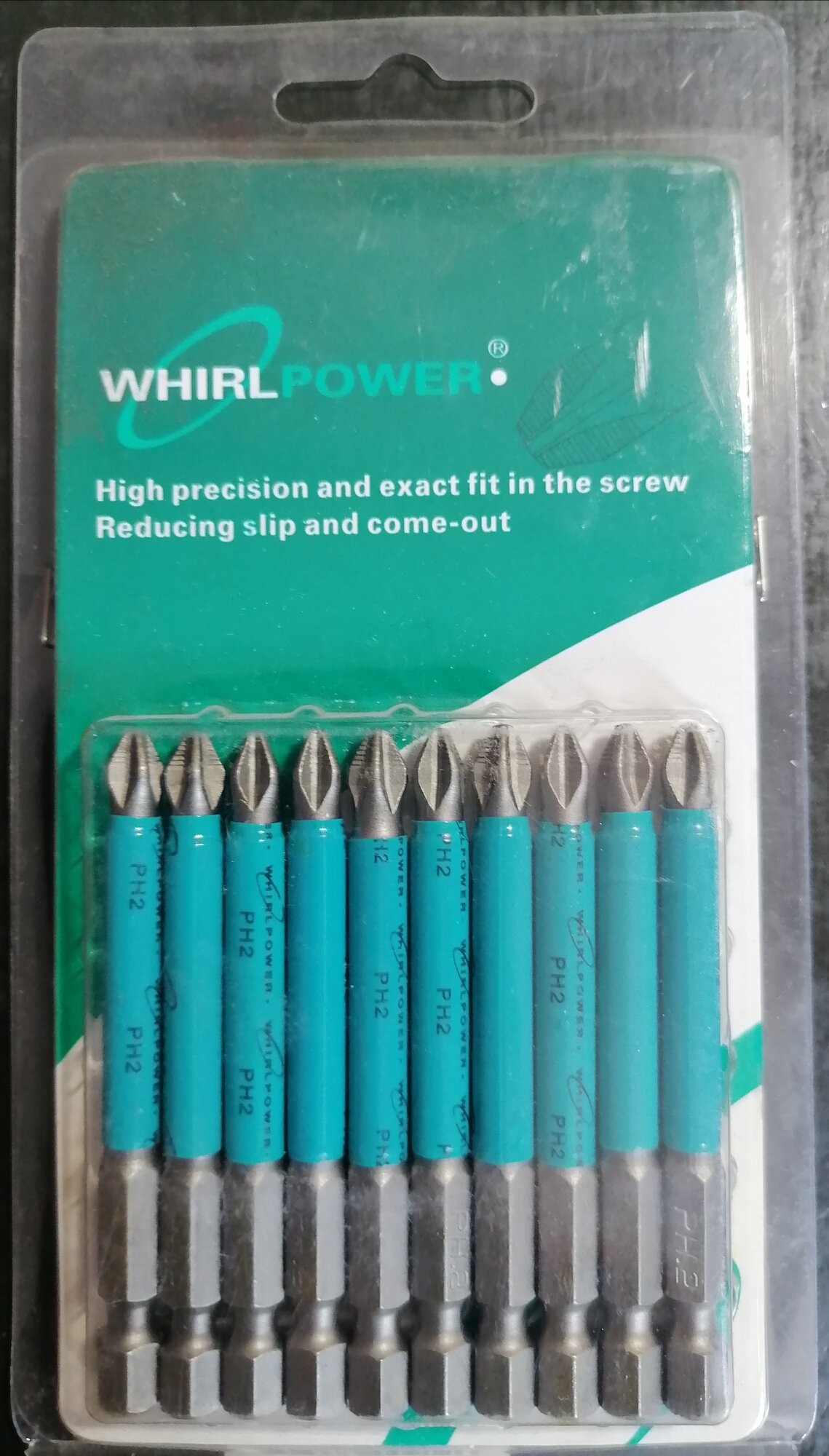 Набор бит 10шт. PH 2 70мм WHIRL POWER