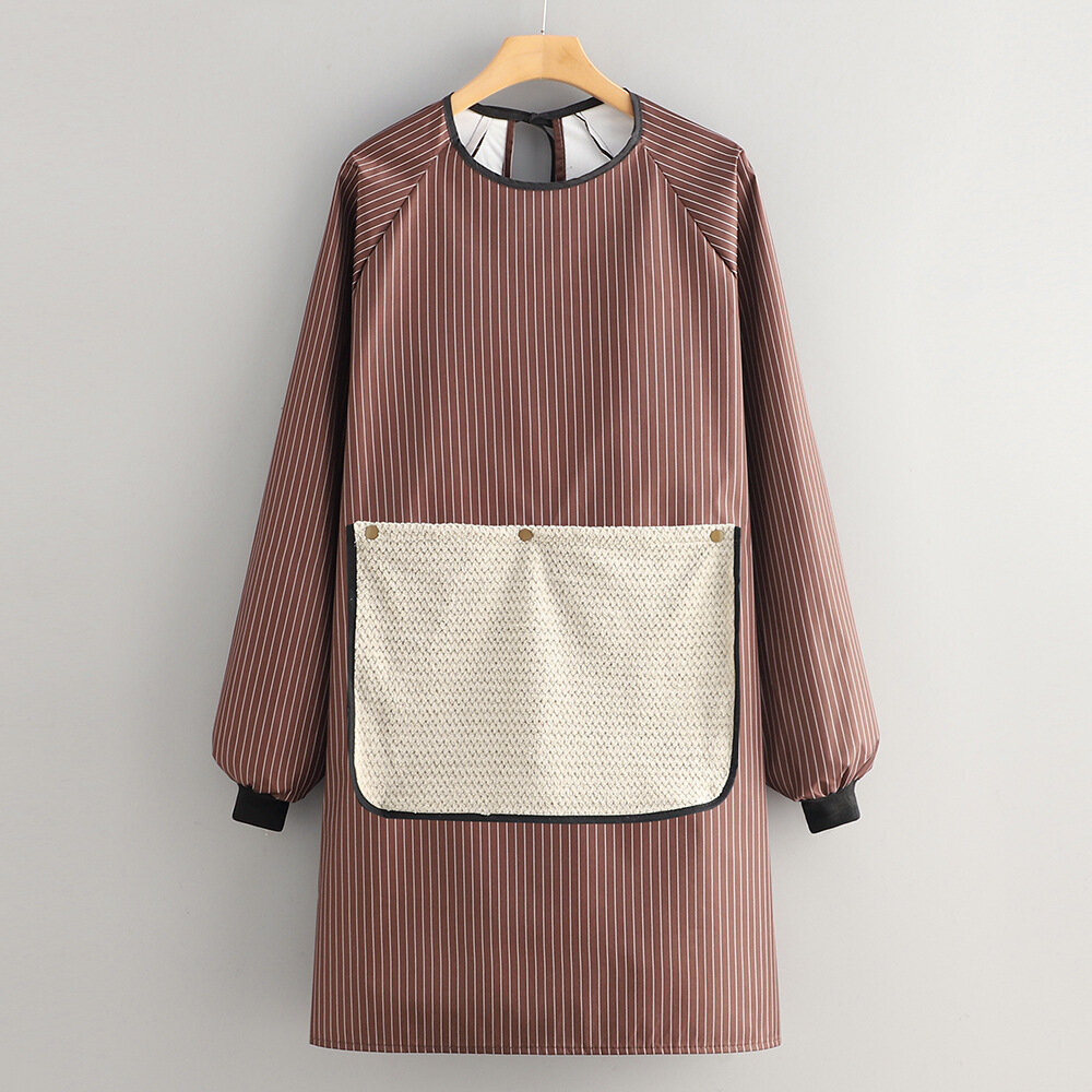 Съемный маслостойкий фартук-полотенце для рук, водонепроницаемый и утолщенный, новая модель 2025 года, домашний кухонный комбинезон для молодежи с защитой от пятен и принтом.