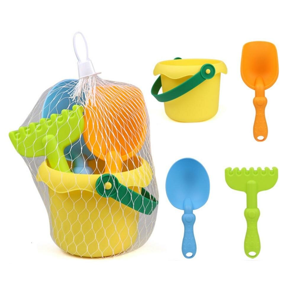 Детский набор игрушек для пляжа, Желтый