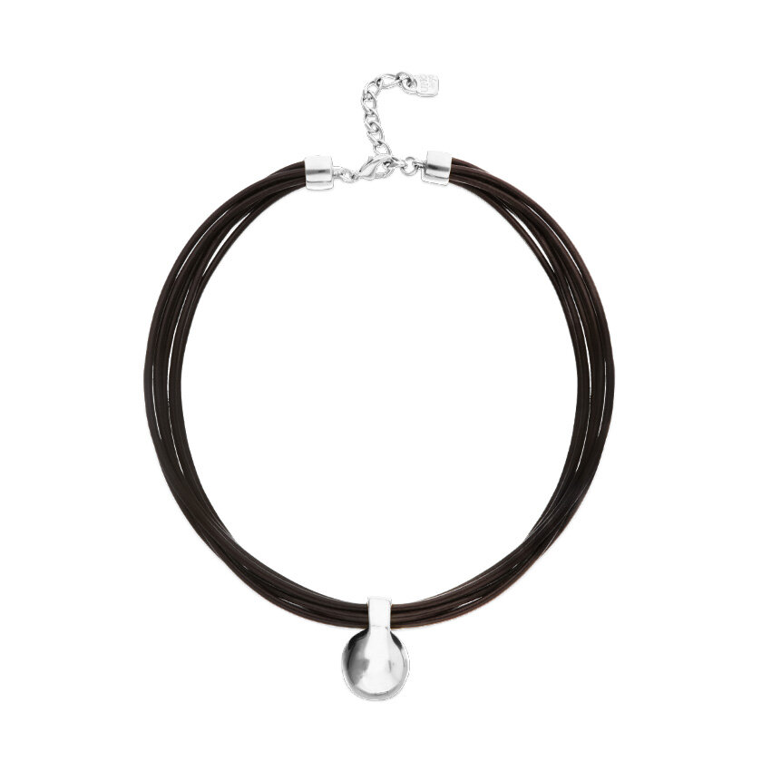 Колье, кожа