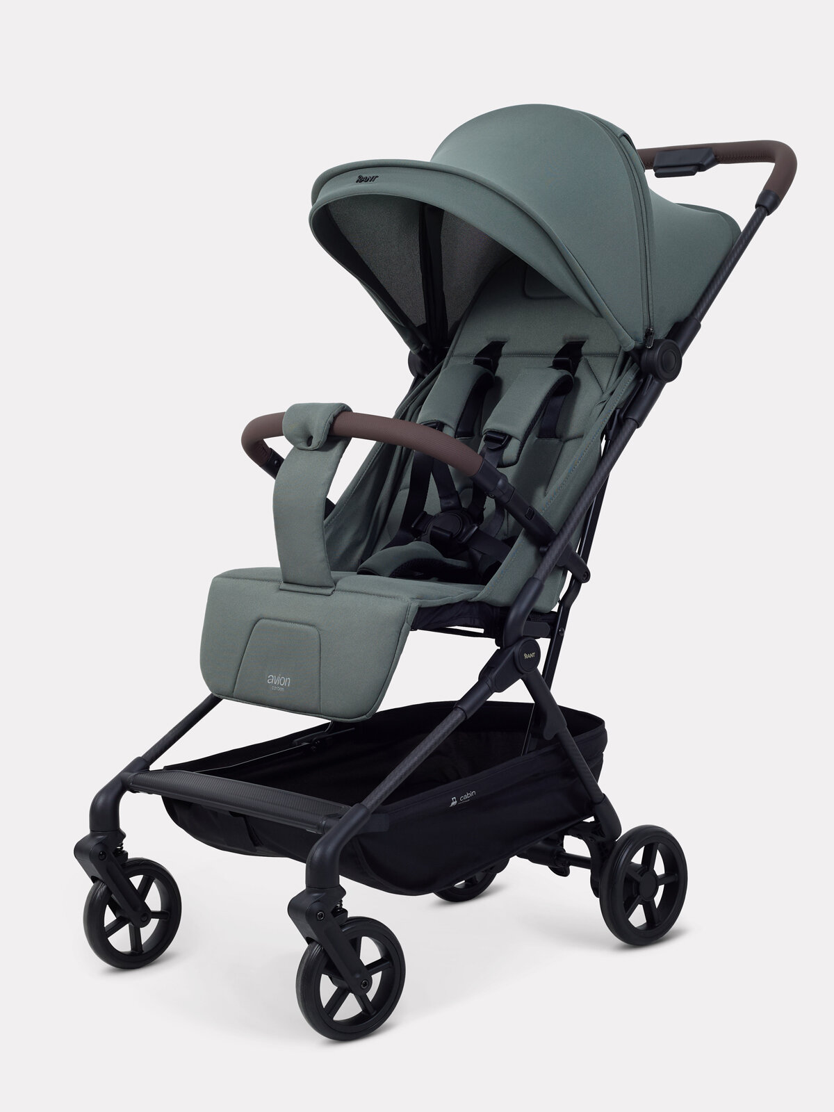 Коляска детская прогулочная для путешествий Rant AVION carbon RA407 Olive