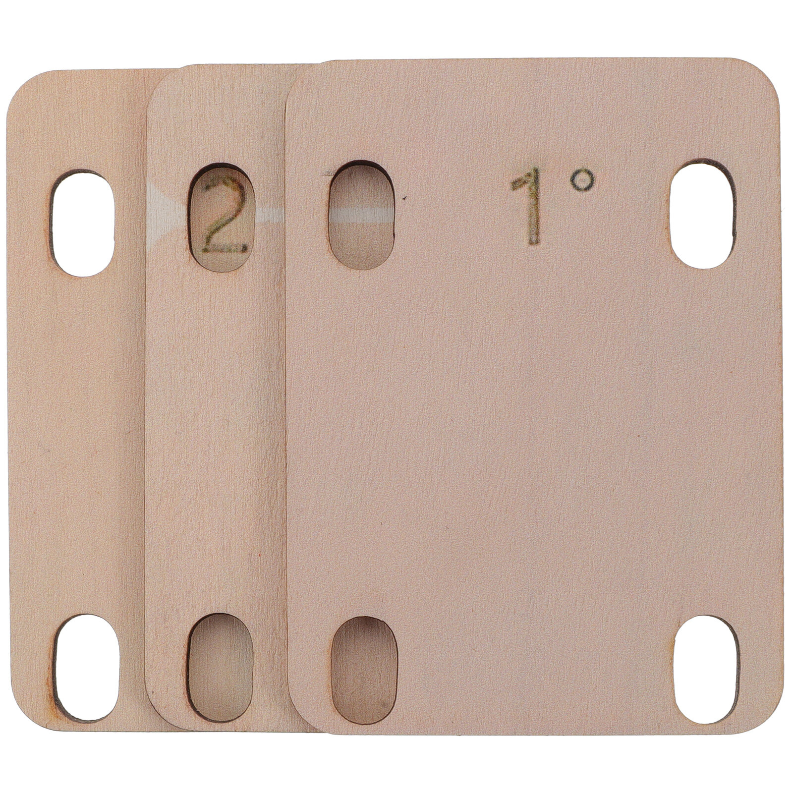 Комплект из 3 накладок на гриф гитары, нижние регулировочные накладки на гриф (0,25, 0,5, 1 градус)