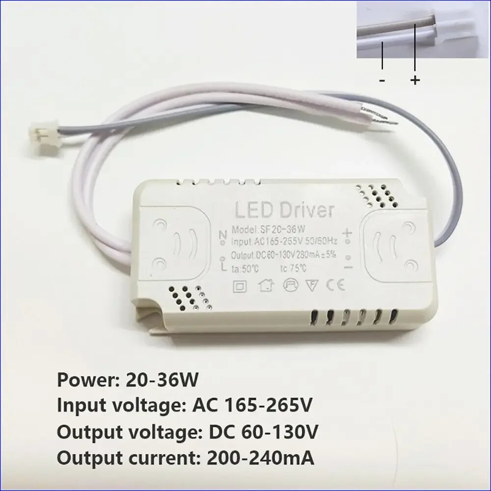 LED Driver SF 20-36W 165-265V 200-240mA