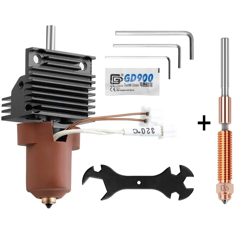 Керамический блок нагревателя GD900, коричневый, Package 3