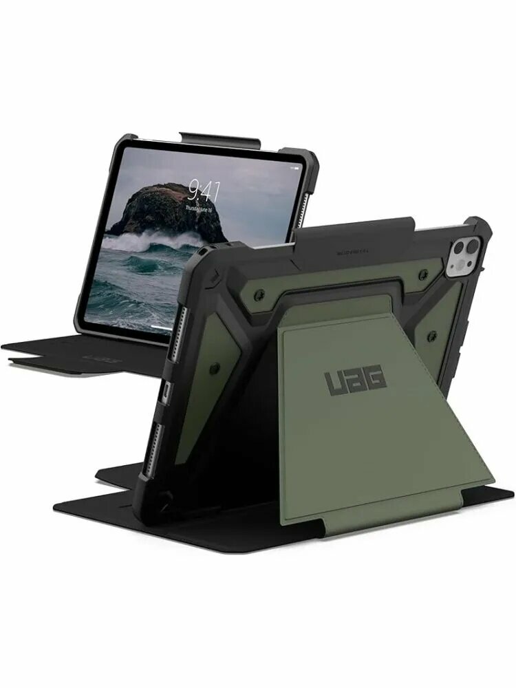 Чехол для UAG iPad Pro 11 (2025 / 2024) Metropolis SE iPad M5 / M4, Защитный чехол для раскладушки, с чехлом для ручки и регулируемым откидным кронштейном