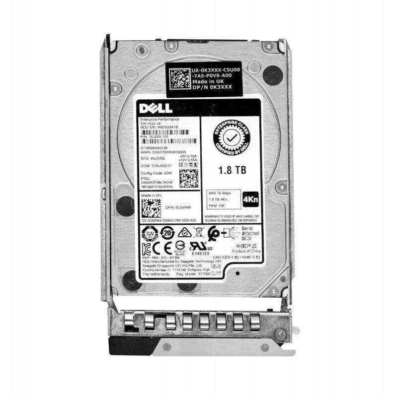 Жесткий диск Dell 0CGKW9 1,8TB SAS 2,5" HHD