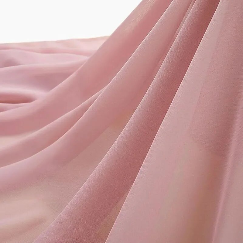 Шифон полиэстер розовый dusty pink 100D