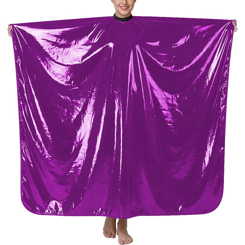 Винил плащ готический косплей Фиолетовый, XXL, Розовый, Fuchsia
