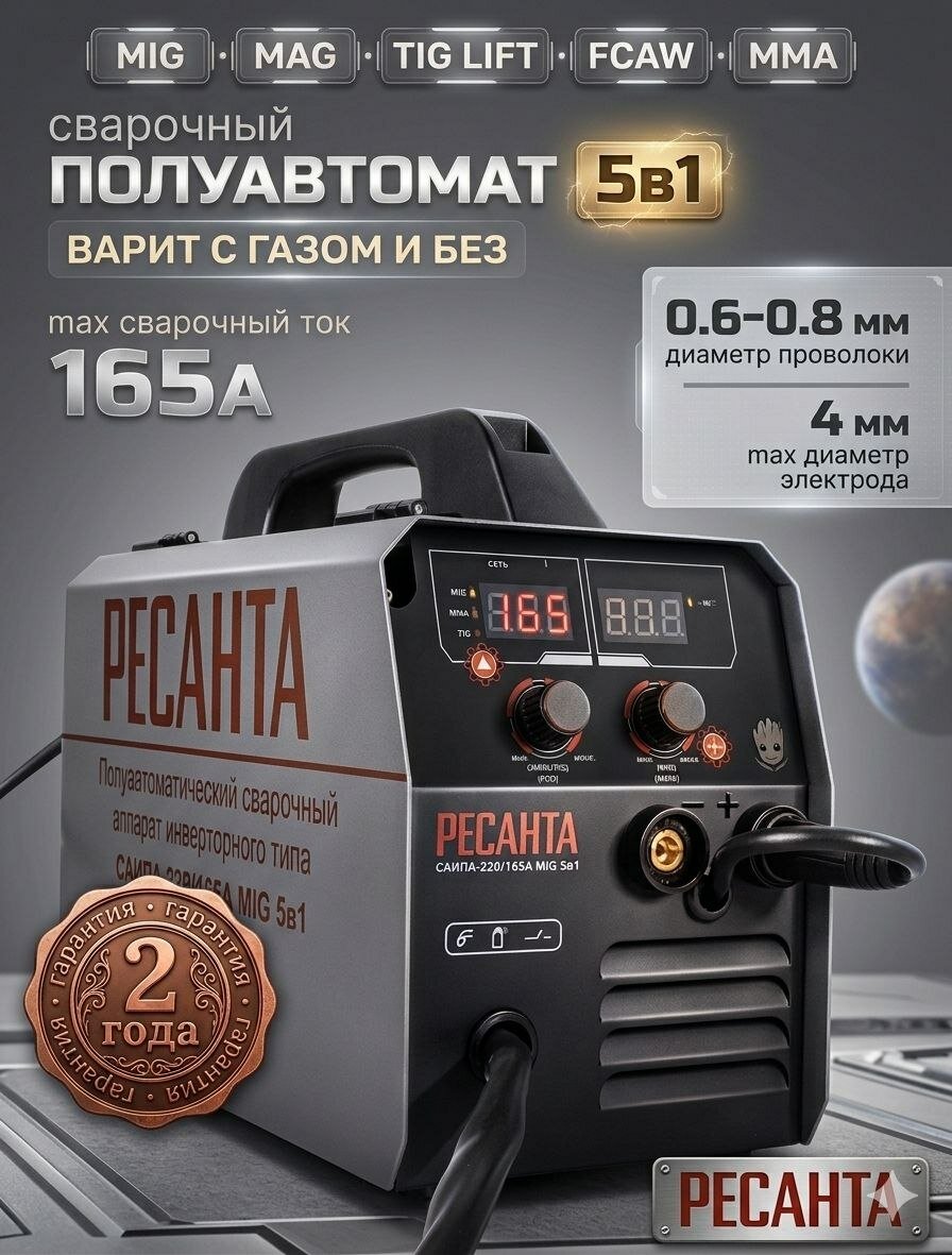 Сварочный полуавтомат Ресанта САИПА-22В/160А (MIG/MAG)