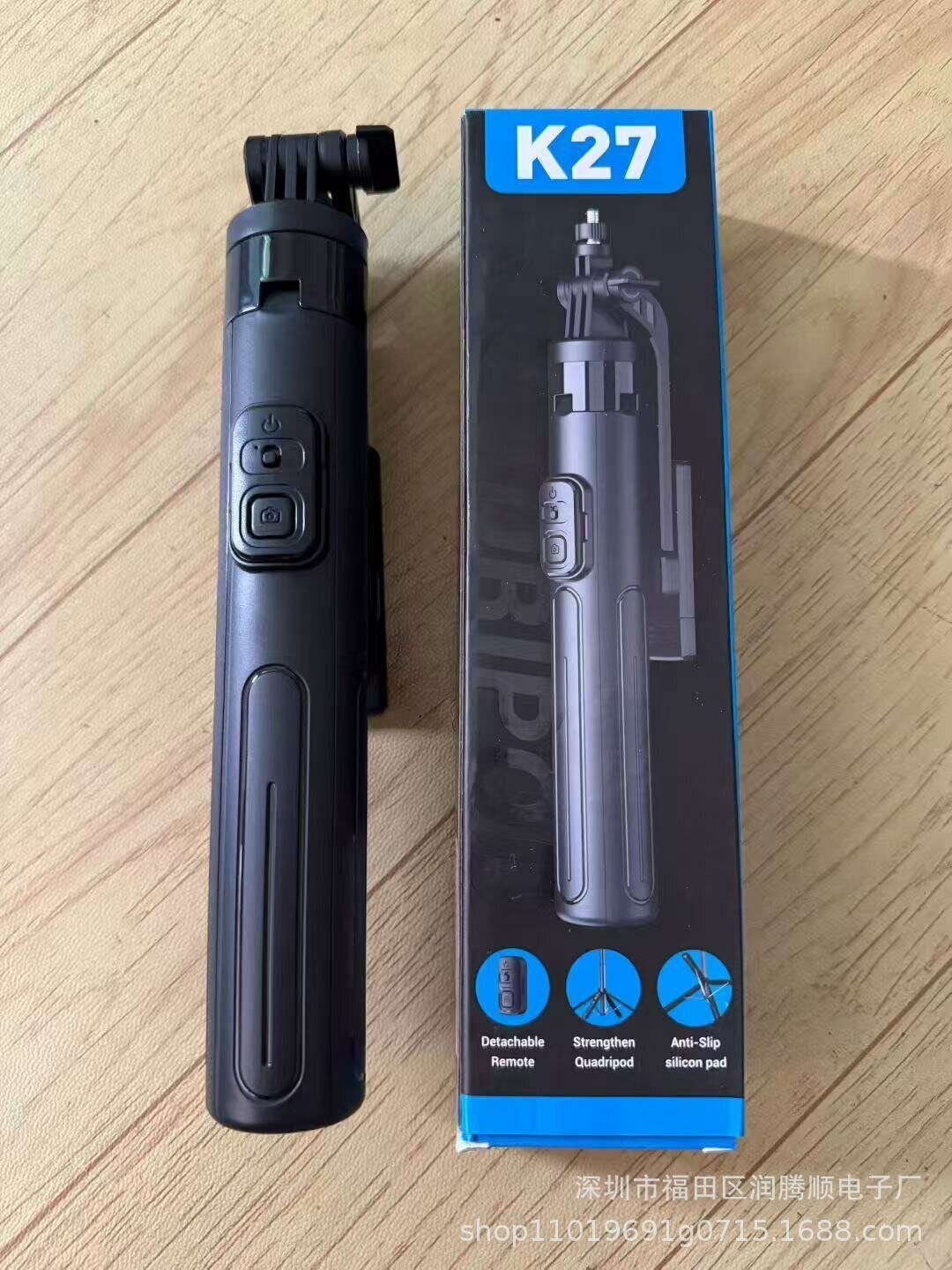 Новый популярный мобильный телефон K29 с Bluetooth-селфи-палкой, универсальный ручной штатив с антивибрационной стабилизацией для селфи.