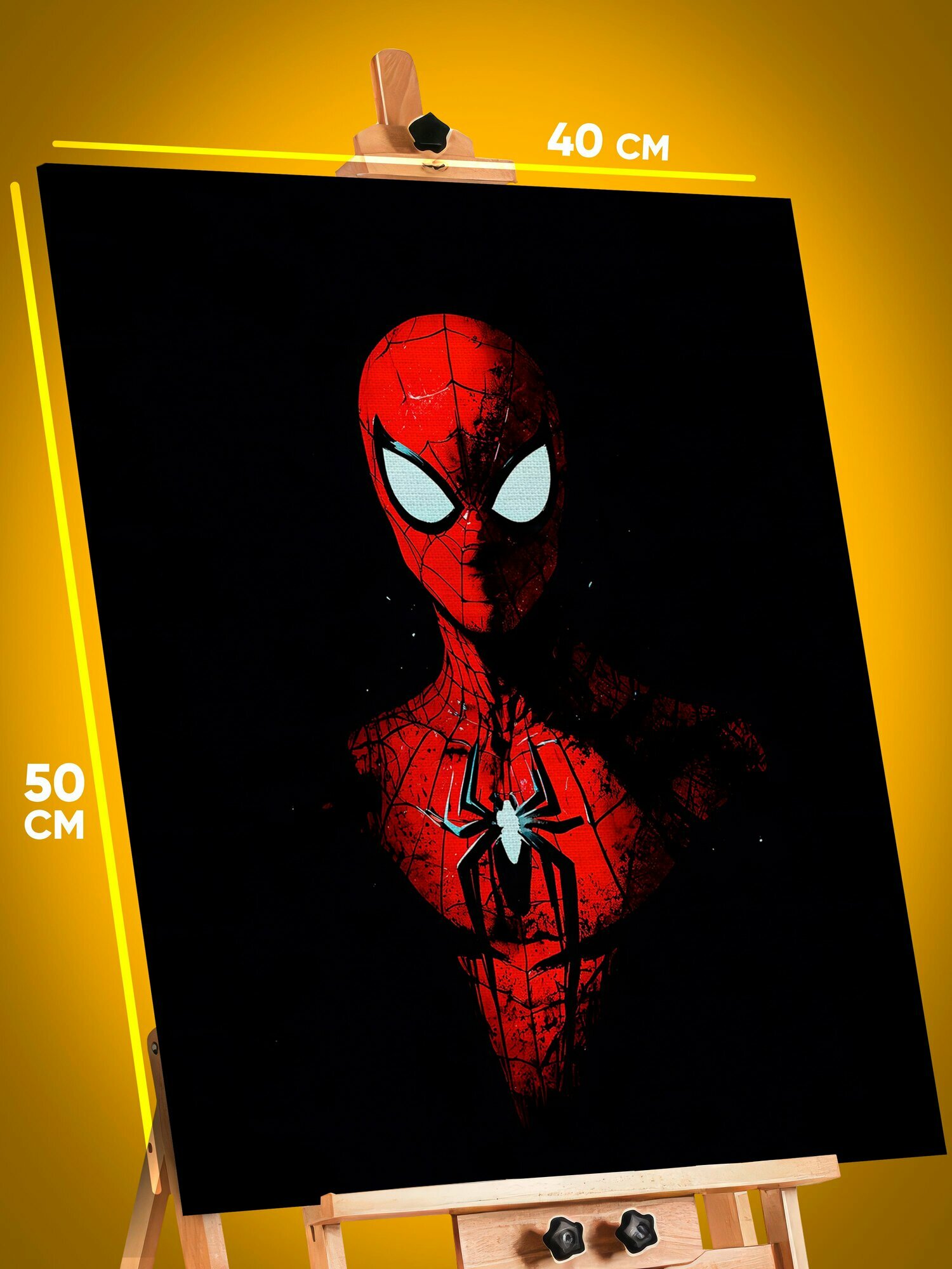 Картина на стену интерьерная на холсте с подрамником 40х50 Marvel Человек-паук